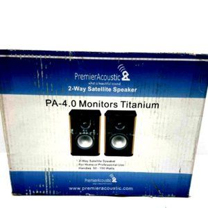 Premier Acoustic | Other | New Premier Acoustic Pa4 Monitors Titanium ...